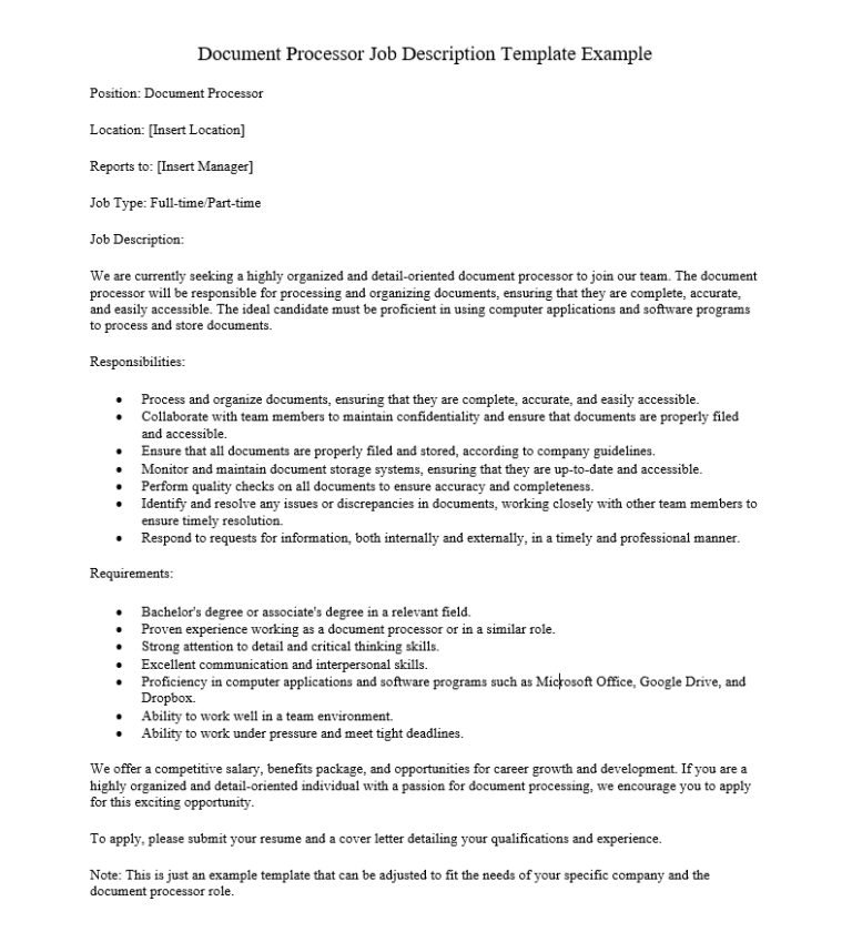 The Ultimate Guide to Understanding the Document Processor Job ...