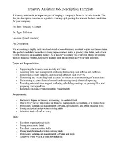 Becoming a Treasury Assistant Job Description, Responsibilities, and Requirements